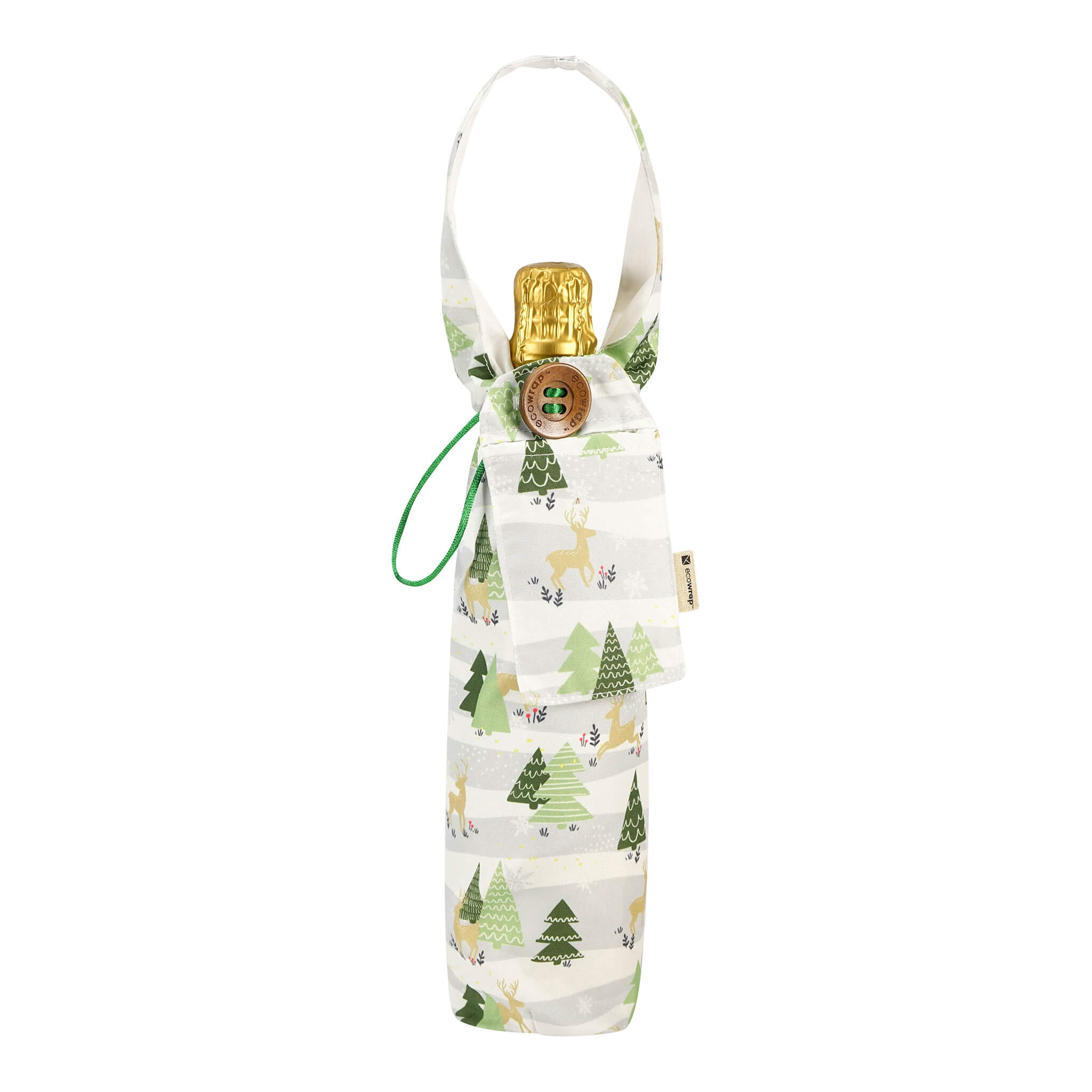 Eco Friendly Reusable Winter Fabric Bottle Bag By Ecowrap – ECOWRAP